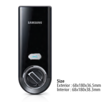 Samsung SMART Digital Deadbolt Door Lock with Mechanical Override Keys ...