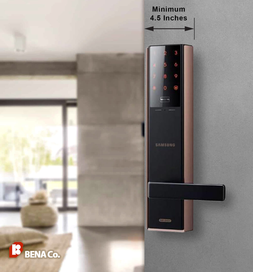 Samsung SMART Lever Handle Door Lock SHP-DH537 (Copper Model) - BENA CO.